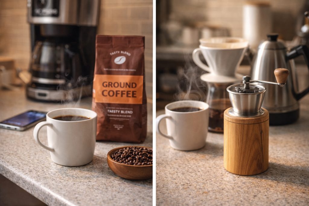 Pre-Ground vs Fresh Ground Coffee: What Actually Changes in the Cup ...